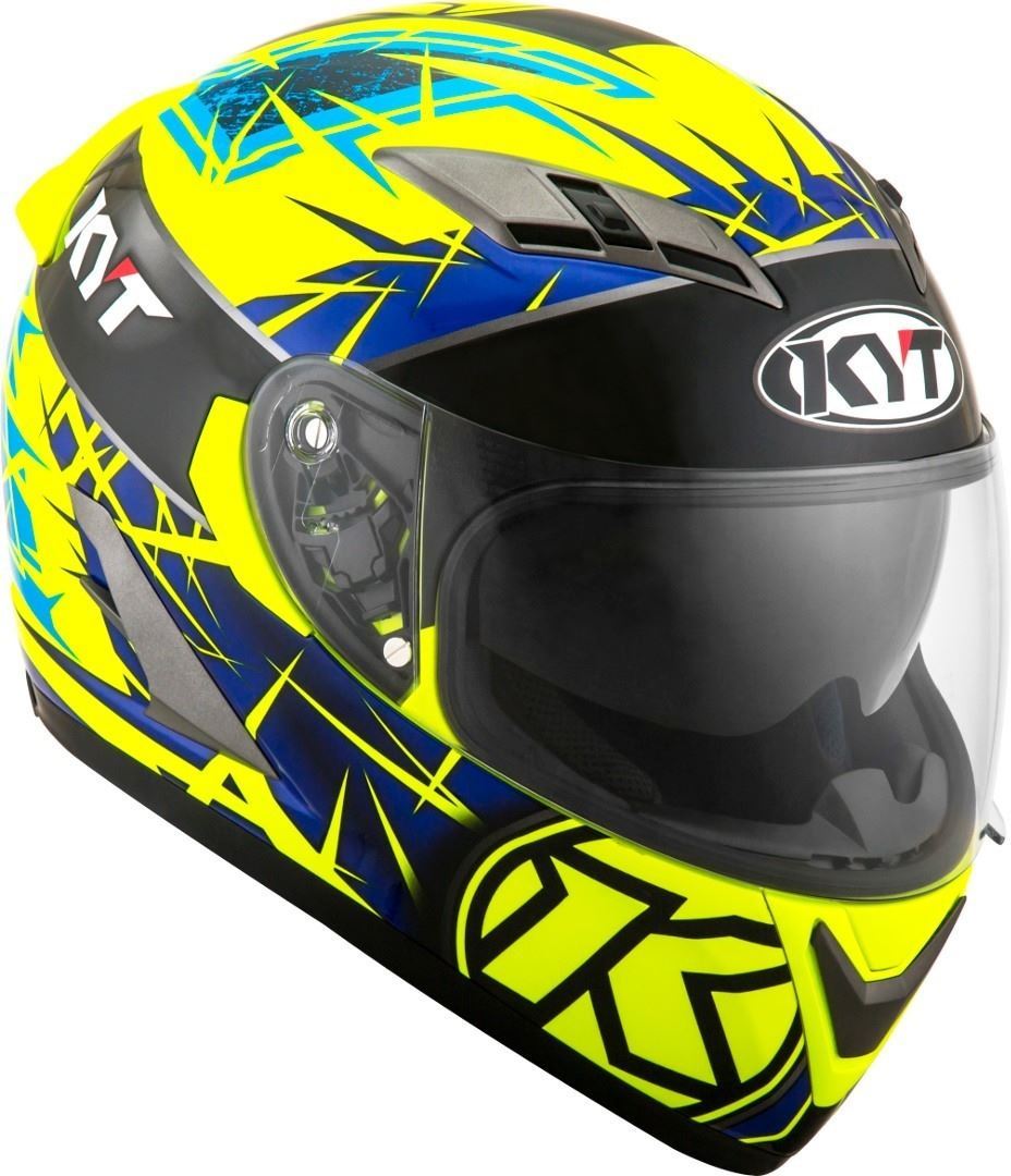 CASCO FALCON 2 RIFT YELLOW/BLUE KYT - Iumoto